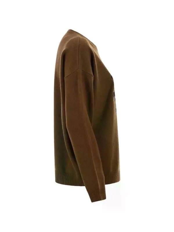 Max Mara Monogram Embroidered Sweater