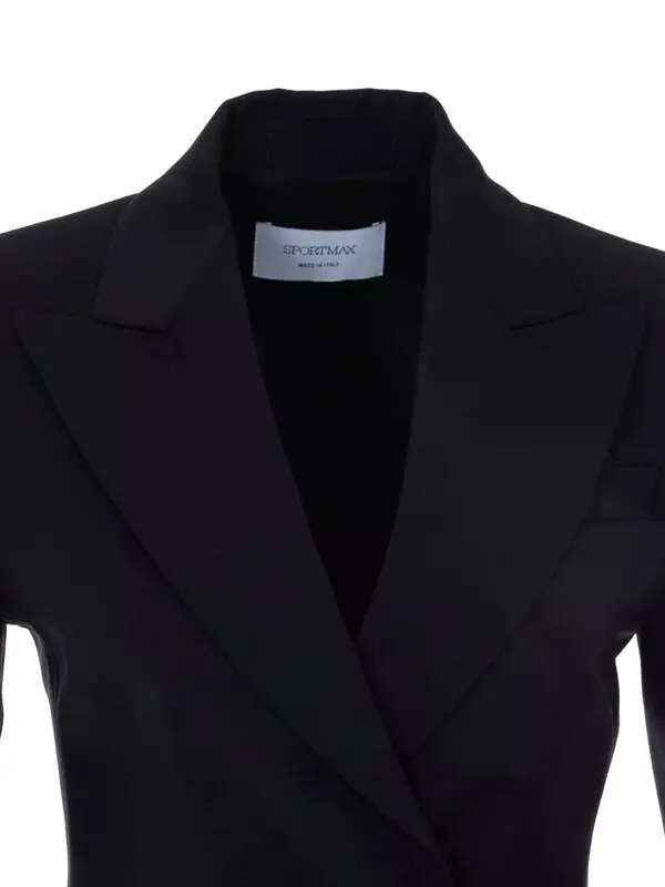 Sportmax Fate Button V-neck Blazer - Blue