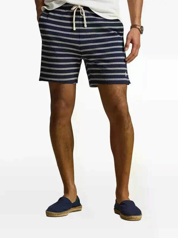 Polo Ralph Lauren Striped Drawstring Shorts - Blue
