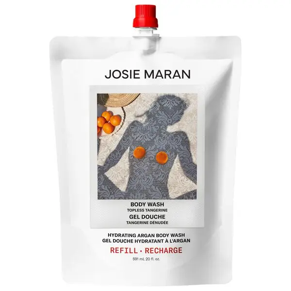 JOSIE MARAN Topless Tangerine Hydrating + Cleansing Argan Refillable Body Wash - One-color
