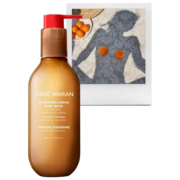JOSIE MARAN Topless Tangerine Hydrating + Cleansing Argan Refillable Body Wash - One-color