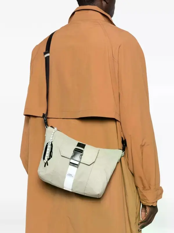 A.p.c. Buckle-strap Cross Body Bag - Grey