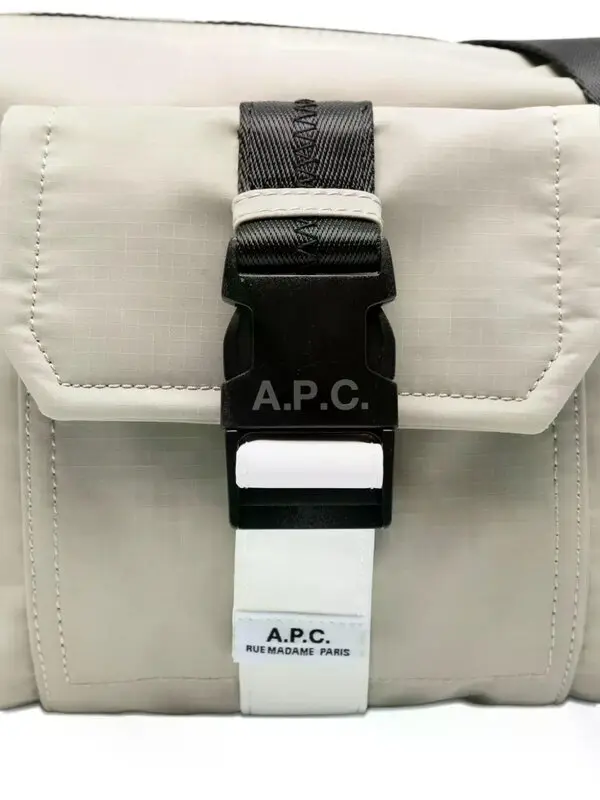 A.p.c. Buckle-strap Cross Body Bag - Grey