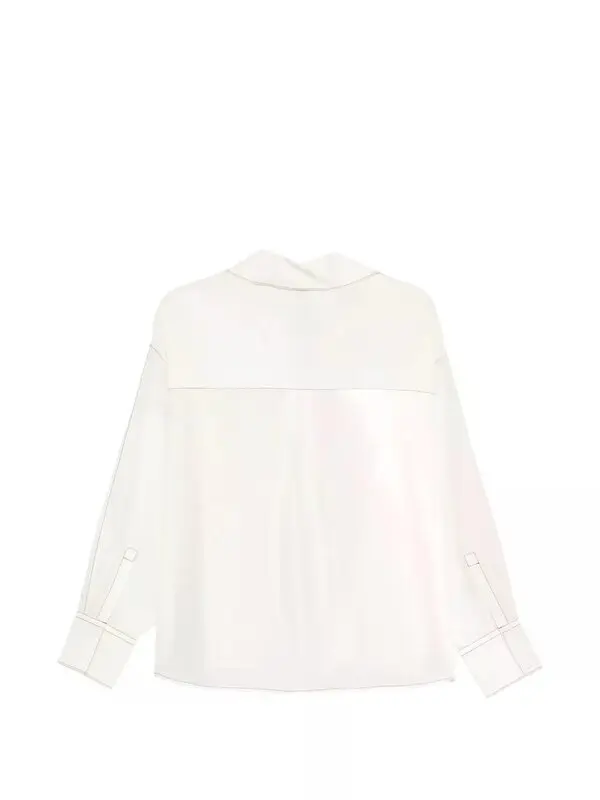 BOSS Brizzy V-neck Paneled Top