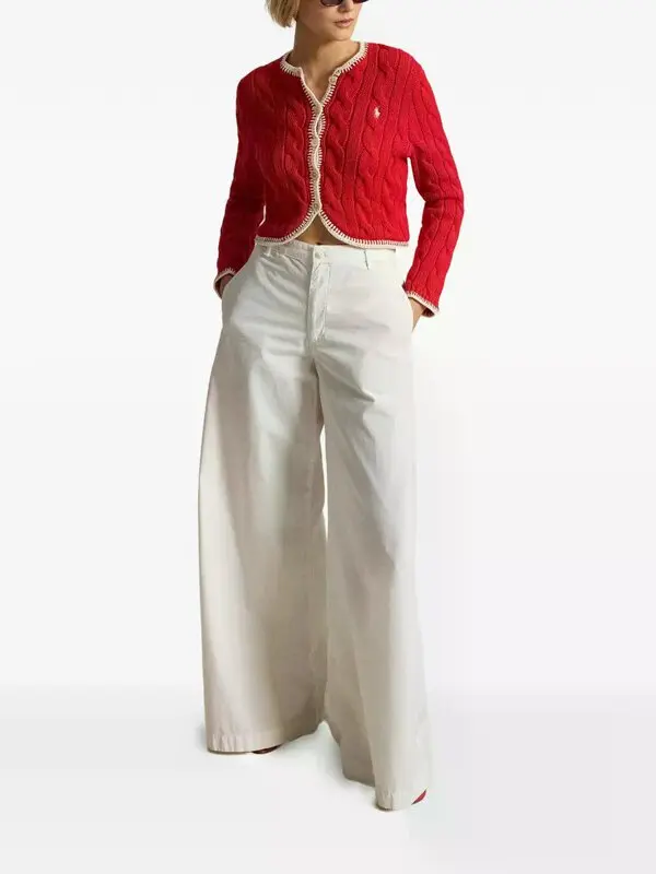 Polo Ralph Lauren Cable-knit Cropped Cardigan
