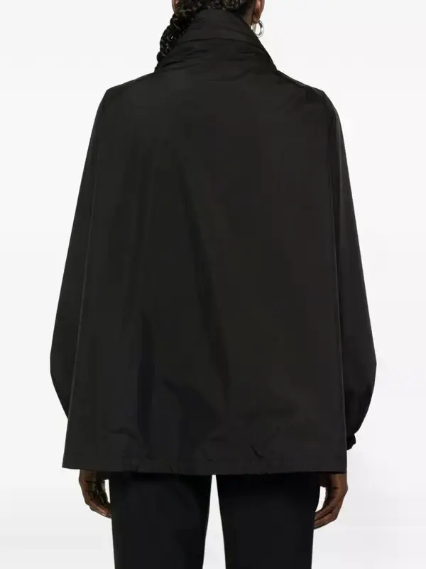 MOORER Funnel-neck Zip Jacket - Black