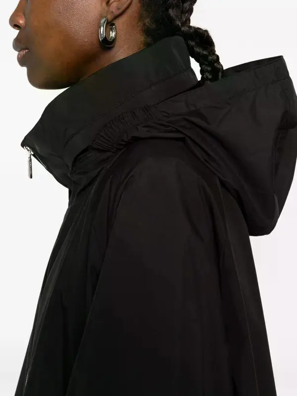 MOORER Funnel-neck Zip Jacket - Black