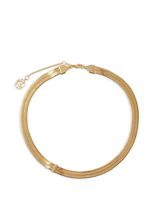 Burberry Engraved Check Chain Necklace