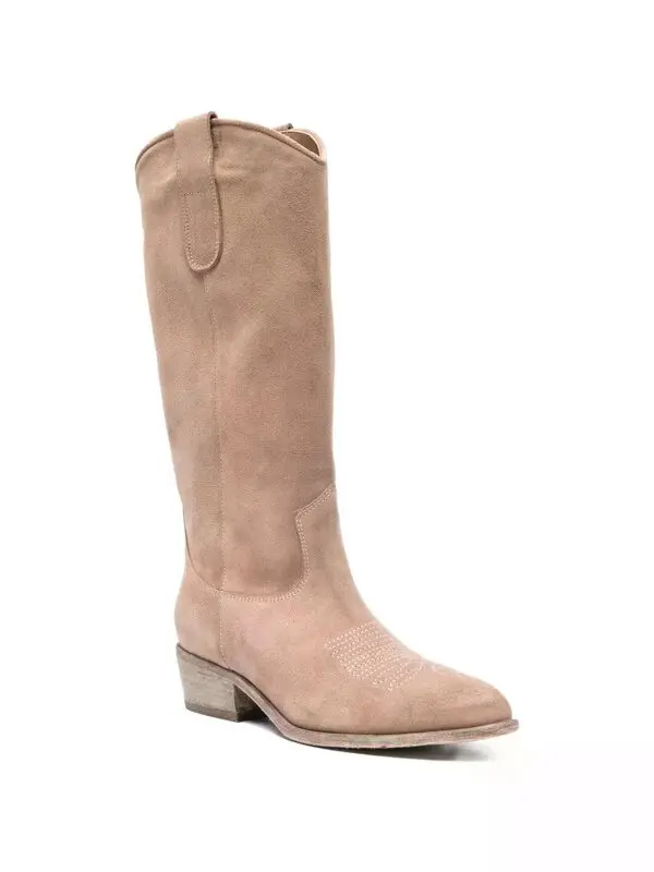CURIOSITÈ Suede Cowboy Boots