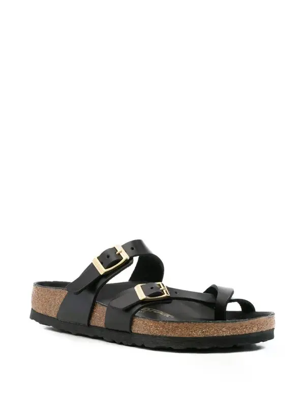 BIRKENSTOCK Mayari Buckle Strap Sandals - Black