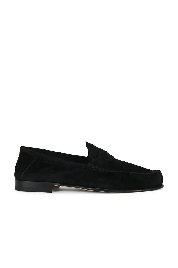 TOM FORD Suede Twisted Band Ripley Loafer - Black