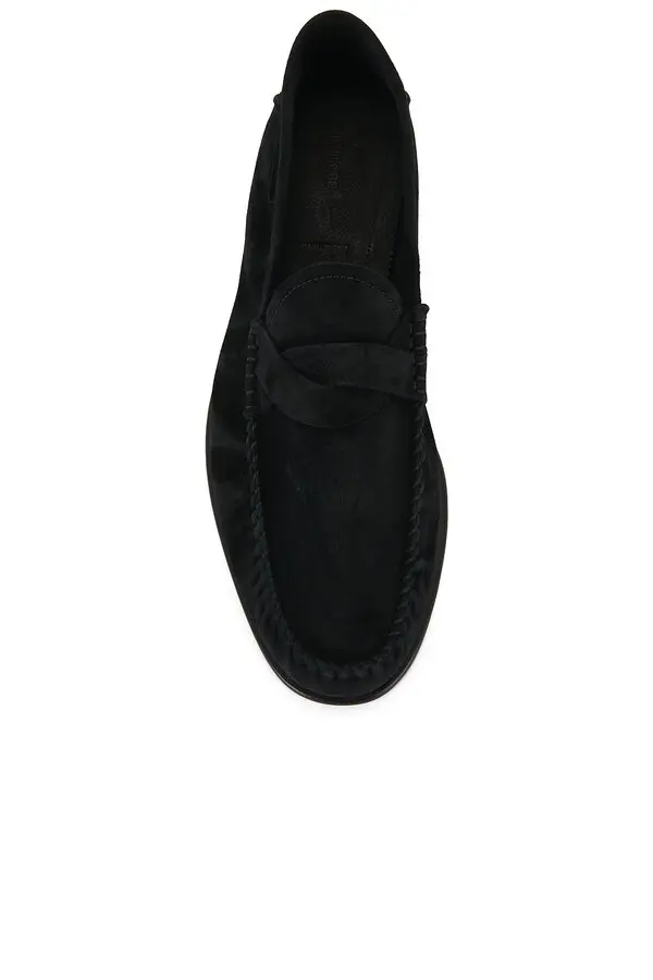 TOM FORD Suede Twisted Band Ripley Loafer - Black