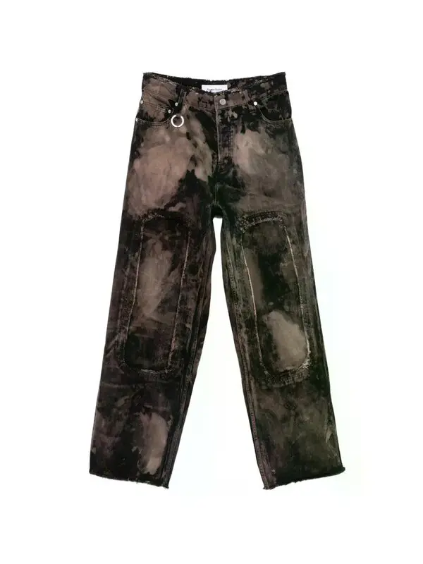 Études Studio Logo-patch Bleach Jeans - Brown
