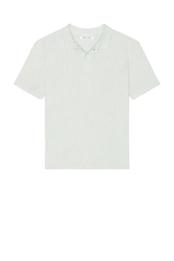 SAMSOE SAMSOE Sajase Polo In Blue - Skywriting