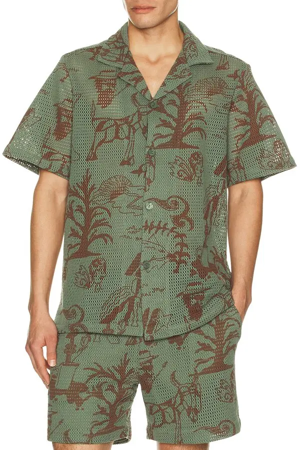 Oas Poplan Cuba Shirt - Green