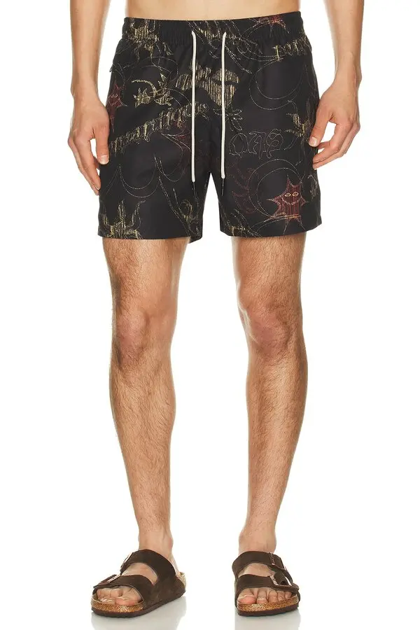Oas Romantique Swim Shorts - Black