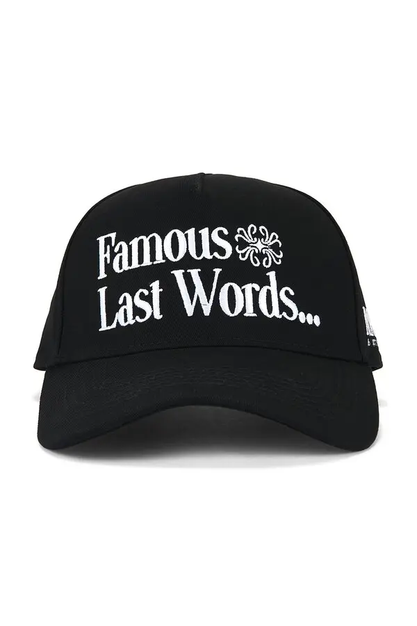 MIDNIGHT RODEO Famous Last Words Hat In Black - Jet Black