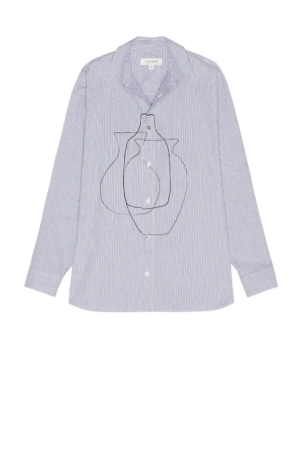 LE17SEPTEMBRE Printed Striped Shirt
