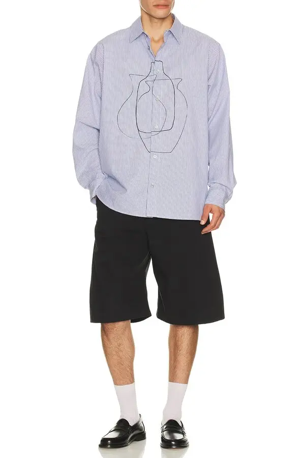 LE17SEPTEMBRE Belted Curved Shorts
