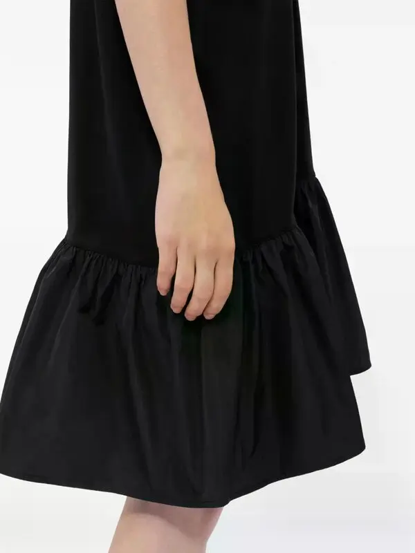 MSGM Ruffled-hem Mini Dress - Black