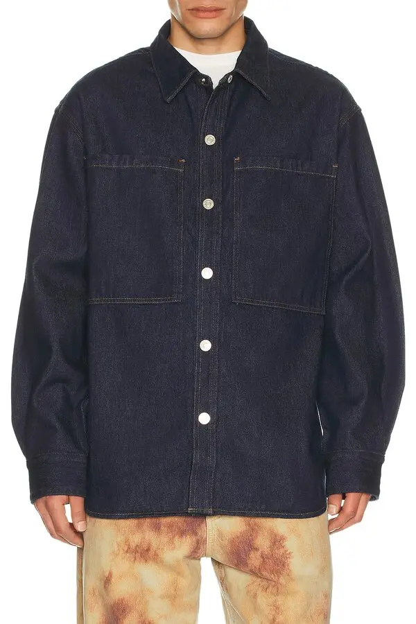 AGOLDE Atticus Shirt In Blue