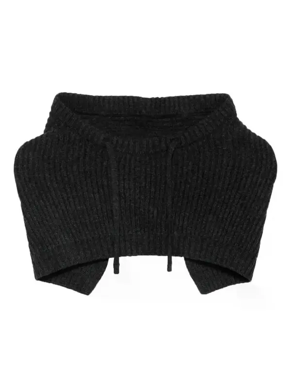 GRAN SASSO Ribbed Balaclava - Grey