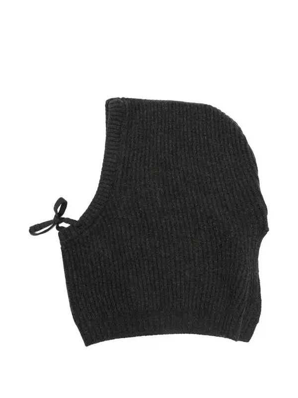 GRAN SASSO Ribbed Balaclava - Grey