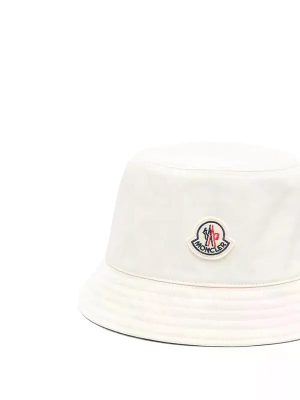 Moncler Logo-patch Bucket Hat - Blue