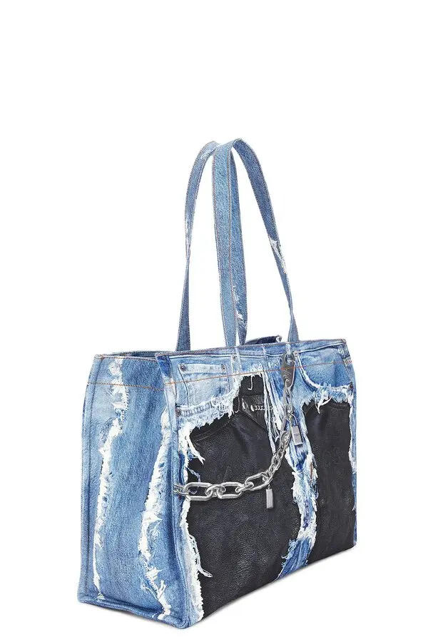 Acne Studios Logo Shopper Bag - Mid Blue
