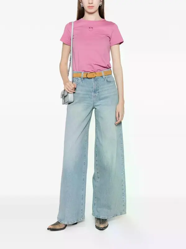 Pinko Bussolotto" Cotton Logo T-shirt