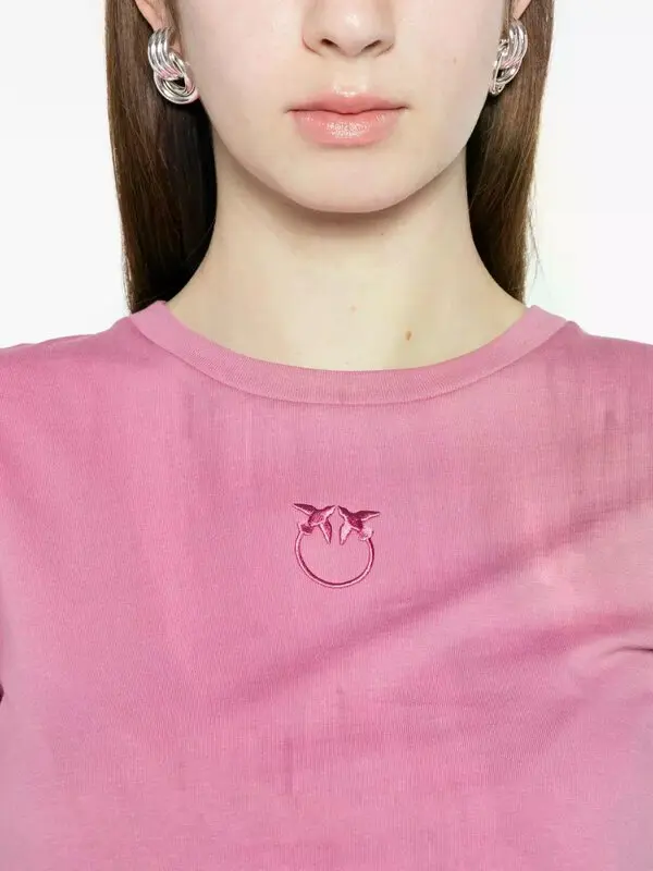 Pinko Bussolotto" Cotton Logo T-shirt