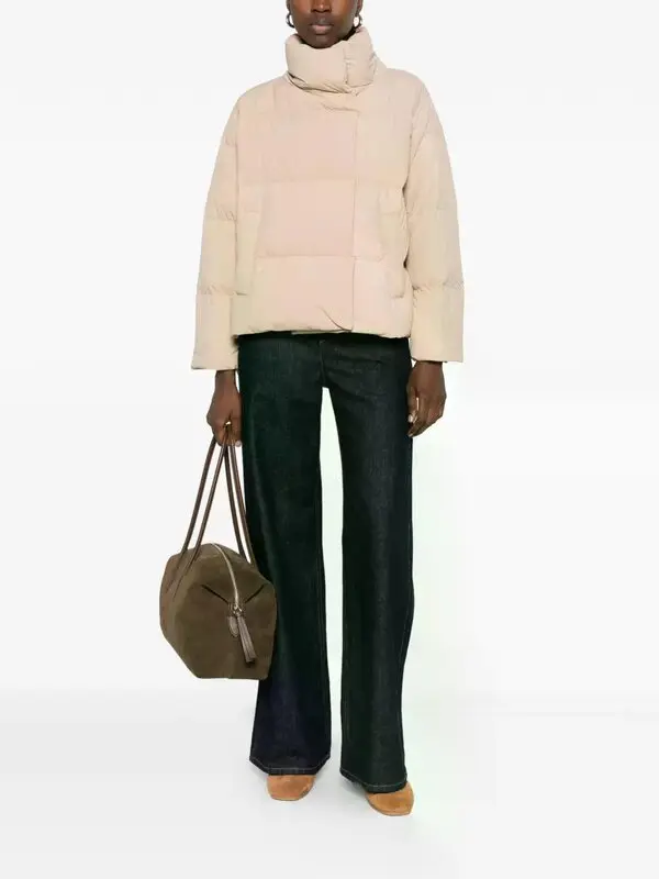 Max Mara Kaiser Funnel-neck Quilted Jacket