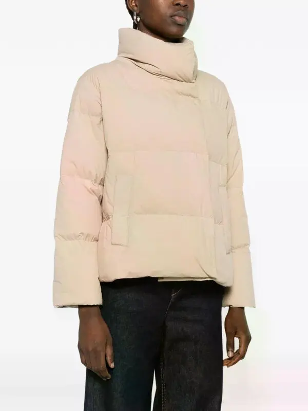 Max Mara Kaiser Funnel-neck Quilted Jacket