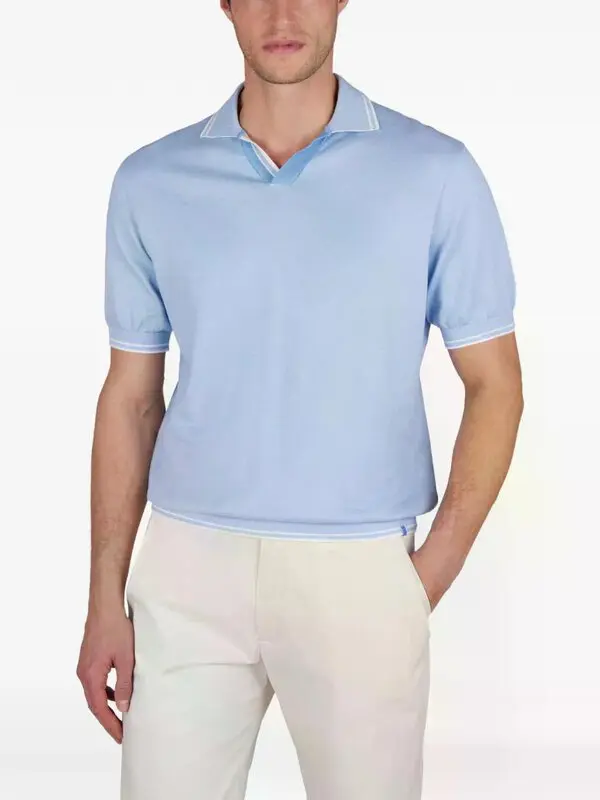Paul & Shark Ribbed-details T-shirt
