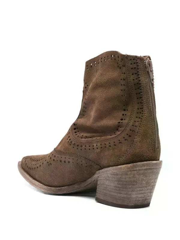 CURIOSITÈ Leather Cowboy Boots