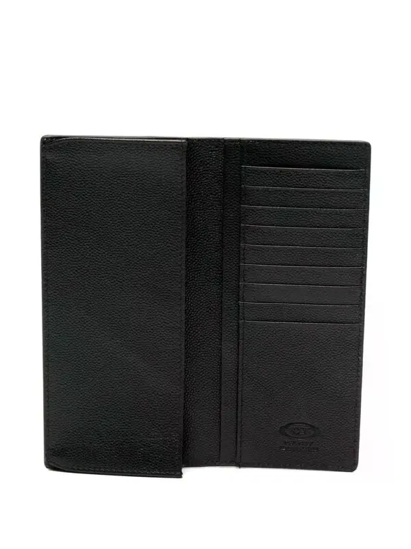 TOD'S Logo-detail Leather Wallet - Black
