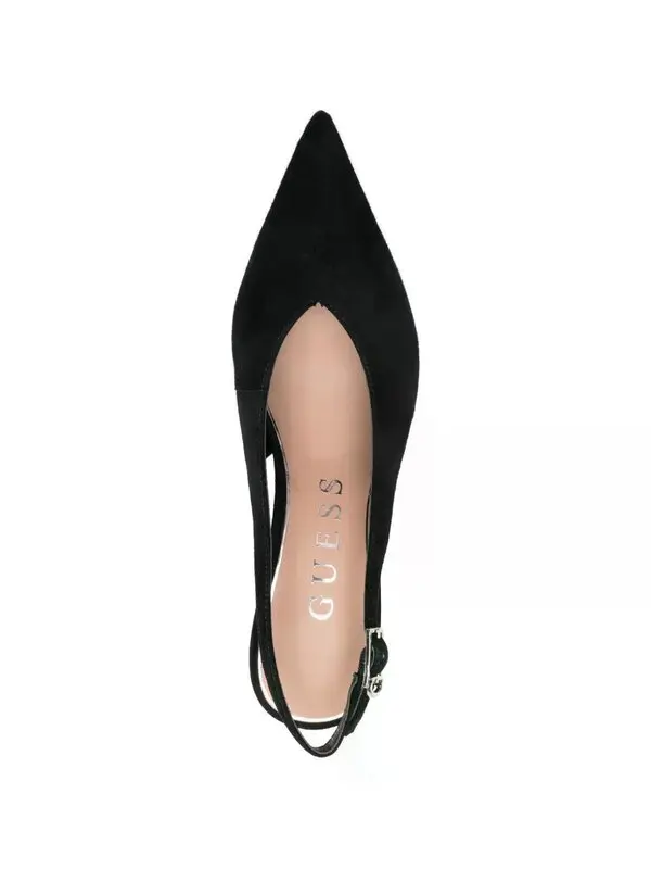 Guess Primo Suede Slingback Pumps - Black