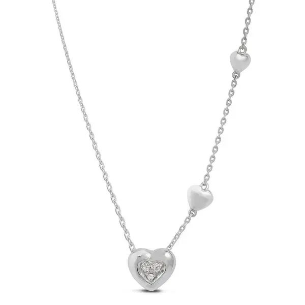 Benbridge Hearts Combined Diamond Necklace, |soc Ng012812 Necklace - Ss