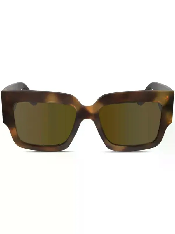 Victoria Beckham Logo-print Sunglasses - Brown
