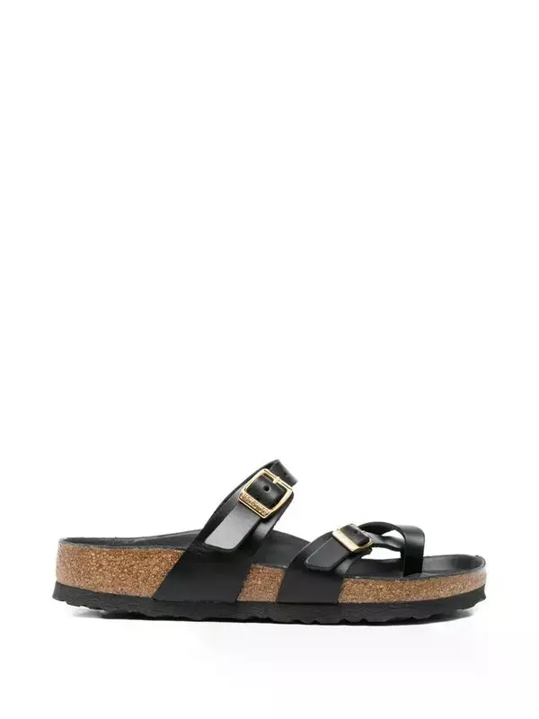 BIRKENSTOCK Mayari Buckle-strap Flat Sandals - Black