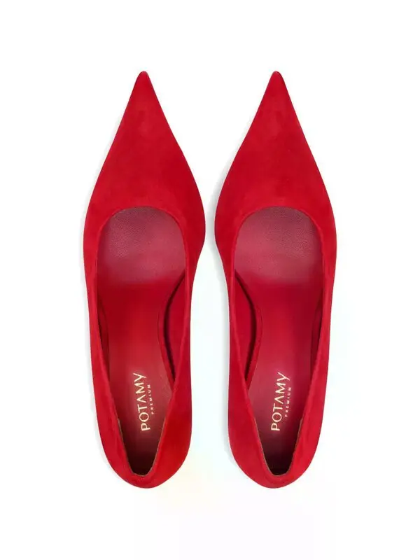 POTAMY Pointed Suede Pumps