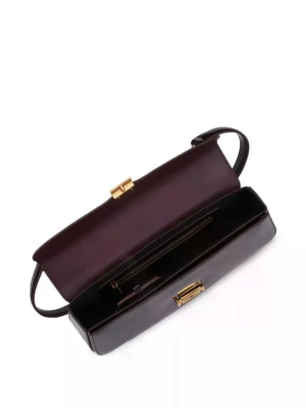 POTAMY Square Leather Shoulder Bag