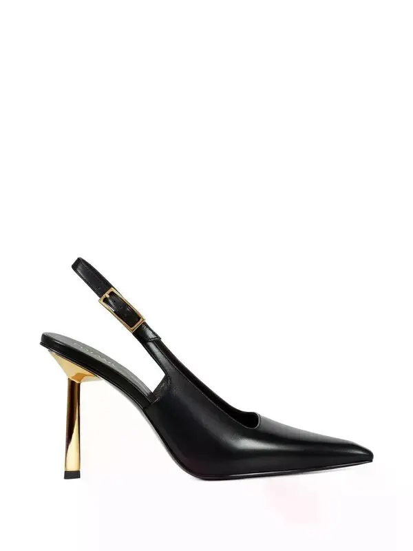 POTAMY Buckle Leather Pumps - Black