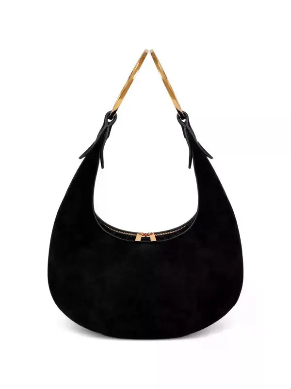 POTAMY Ring Suede Mini Bag - Black
