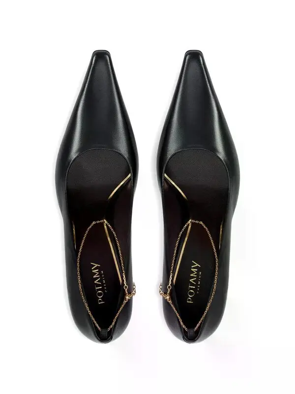 POTAMY Chain Stiletto Pumps
