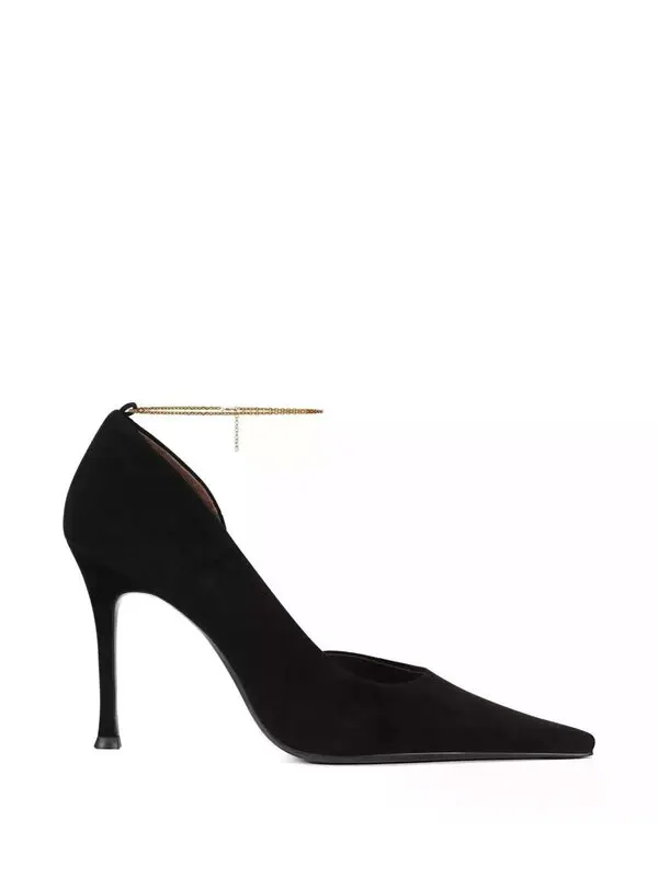 POTAMY Chain Suede Pumps