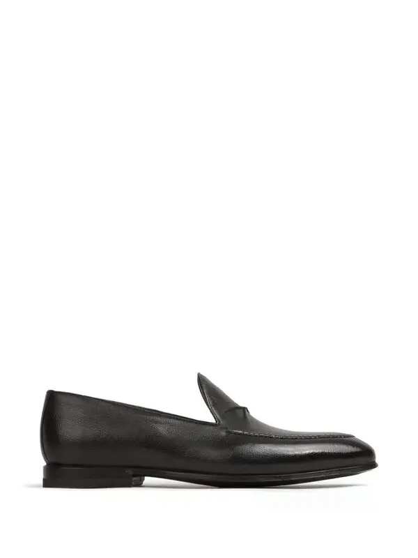 Bontoni Grained Leather Loafers
