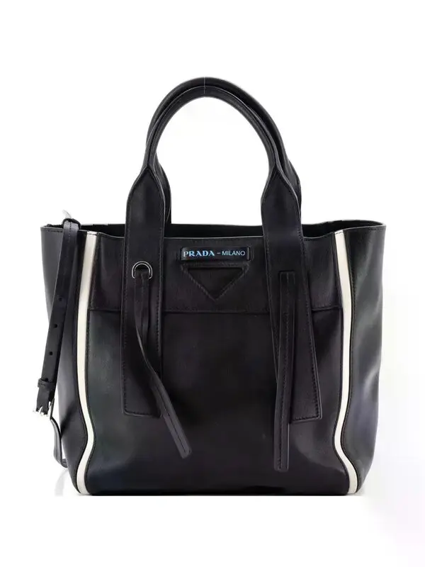 Prada Ouverture Grace Lux Medium Tote Bag - Black