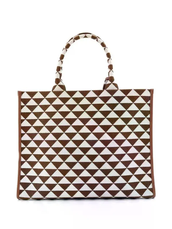 Prada Symbole Jacquard Large Tote Bag