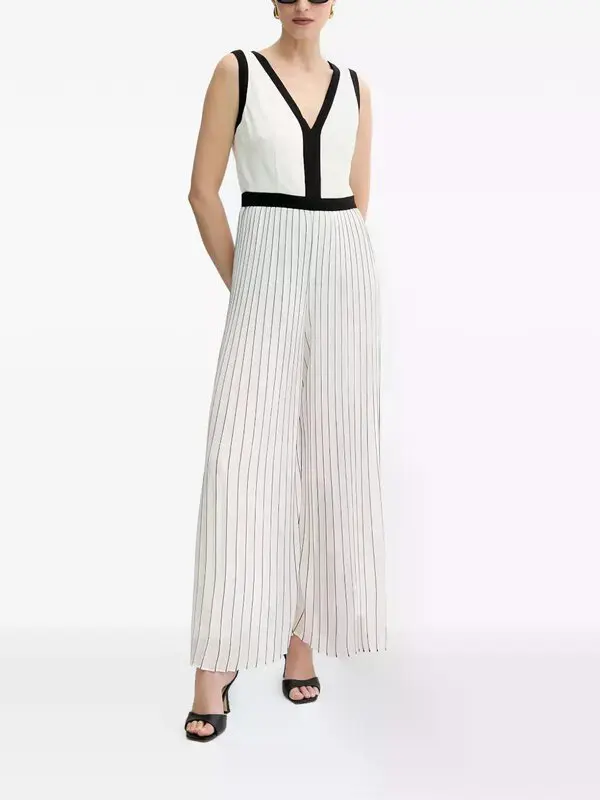 MORGAN V-neck Pleated Jumpsuit